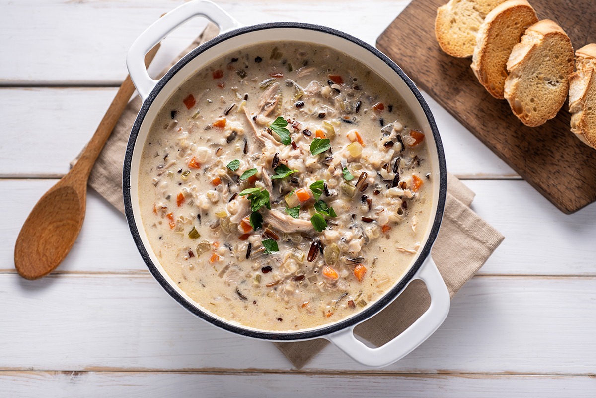 Creamy Chicken Wild Rice Soup | Lyman Orchards
