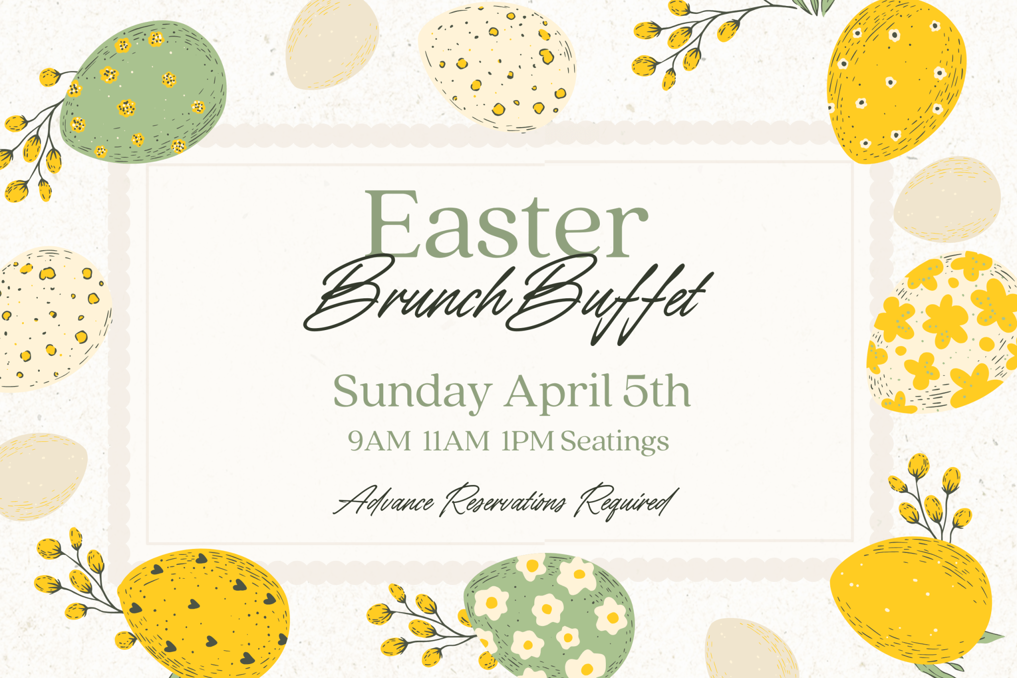 Easter Brunch Buffet at 1741 Pub & Grill | Lyman Orchards